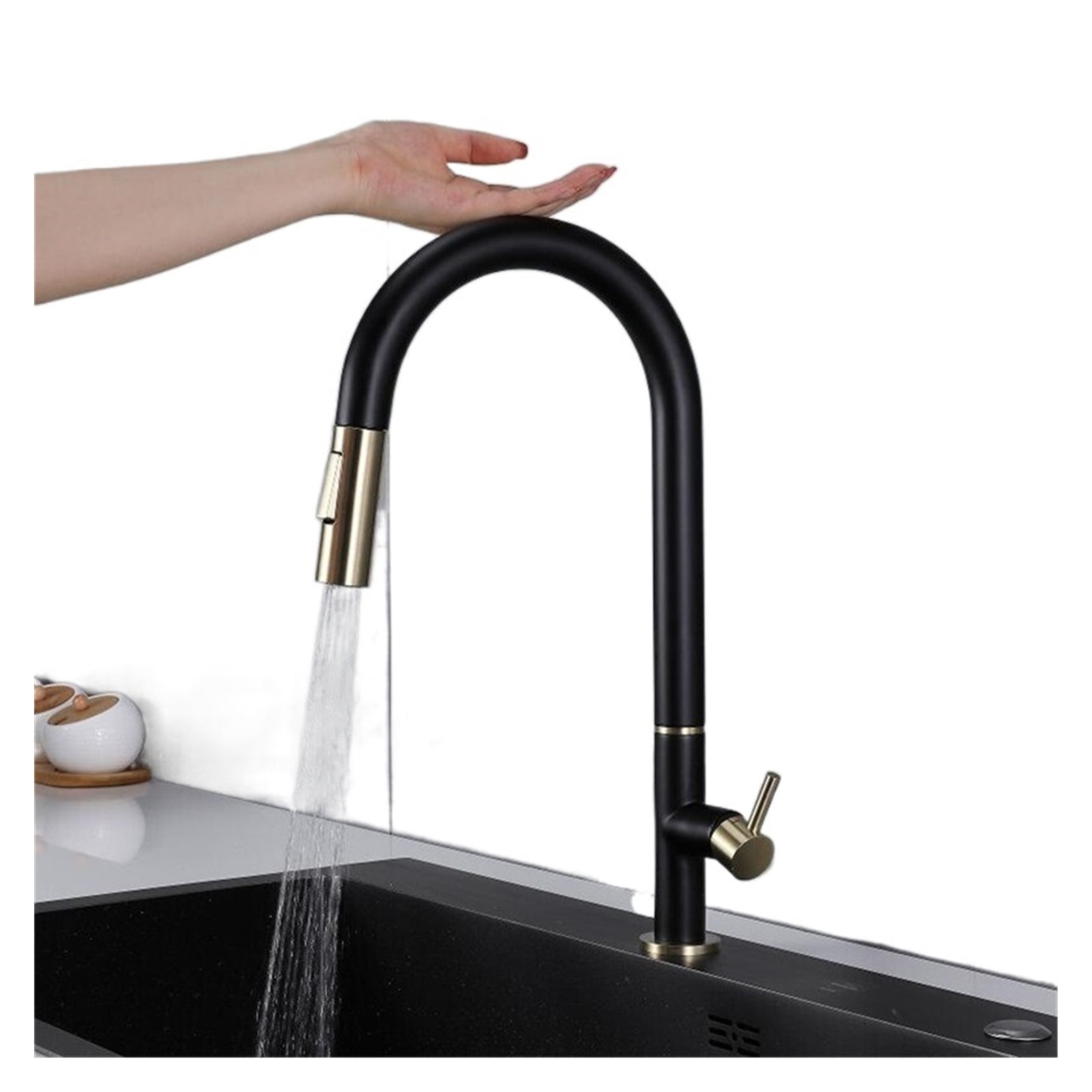 Pull Out Kitchen Faucet Sensor Faucet Sensitive Touch Control Faucet ...