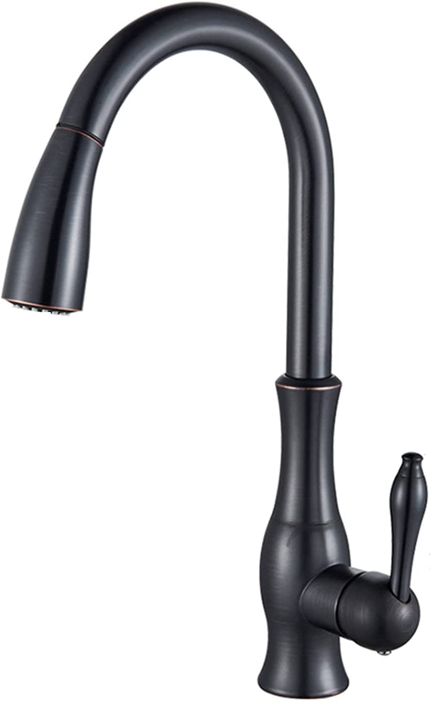 Pull Out Kitchen Mixer Tap, Single Handle Stream Sprayer Kitchen Spout ...