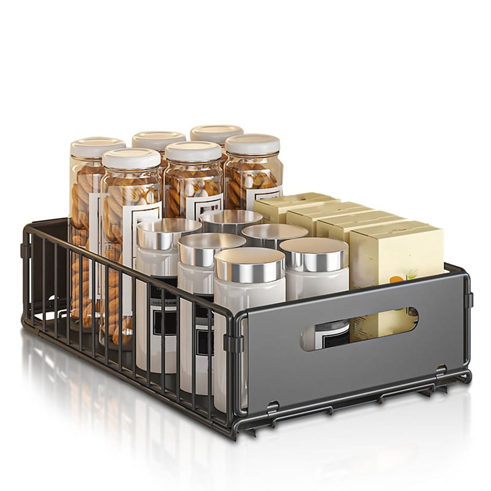 Pull Out Kitchen Storage Rack - Kitchen Sink Shelf Slide Drawer ...