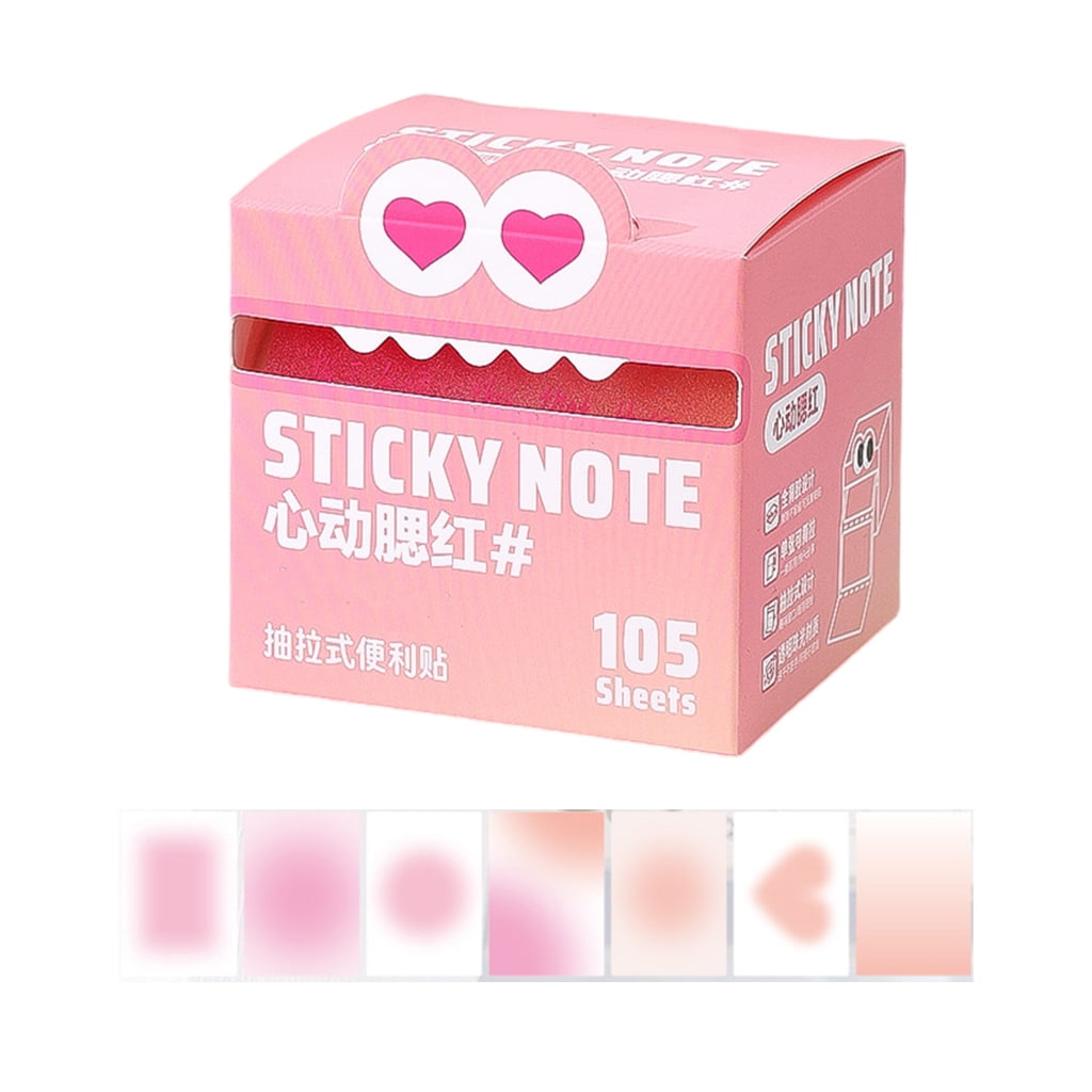 Pull Out Note Paper 150 Sheets Pearlescent Sticky Notes Notepads for ...