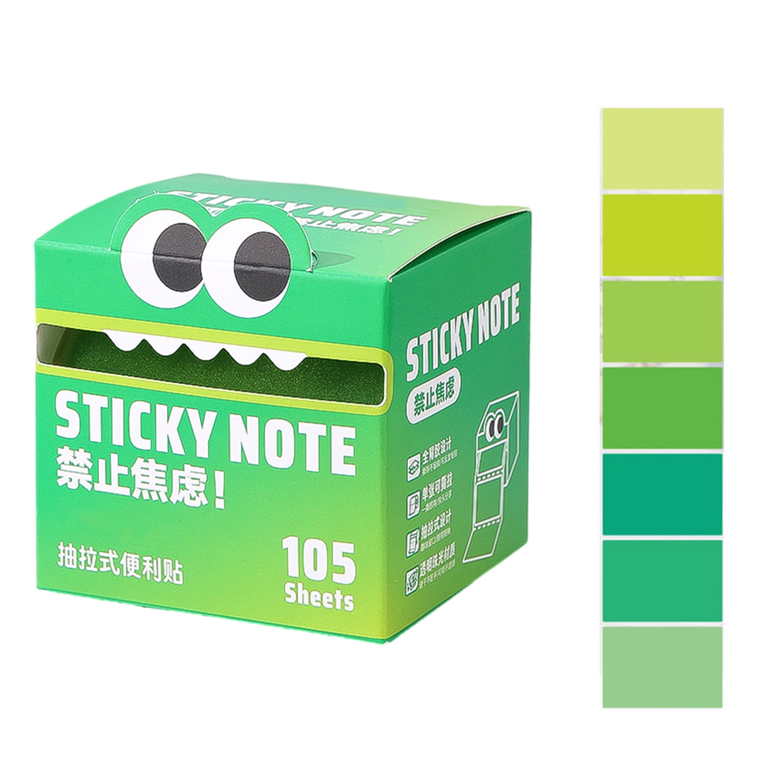 Pull Out Note Paper 150 Sheets Pearlescent Sticky Notes Notepads for ...