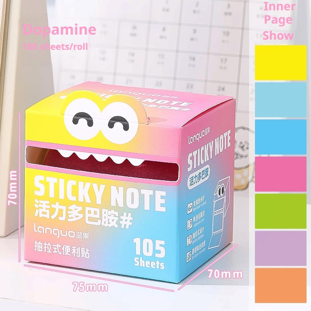 Pull Out Note Paper Pearlescent Sticky Notes Taking Calender Reminder ...