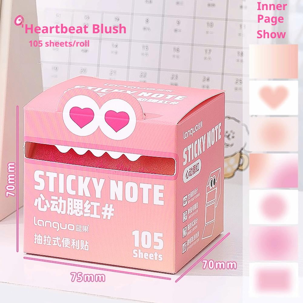 Pull Out Note Paper Pearlescent Sticky Notes Taking Calender Reminder ...