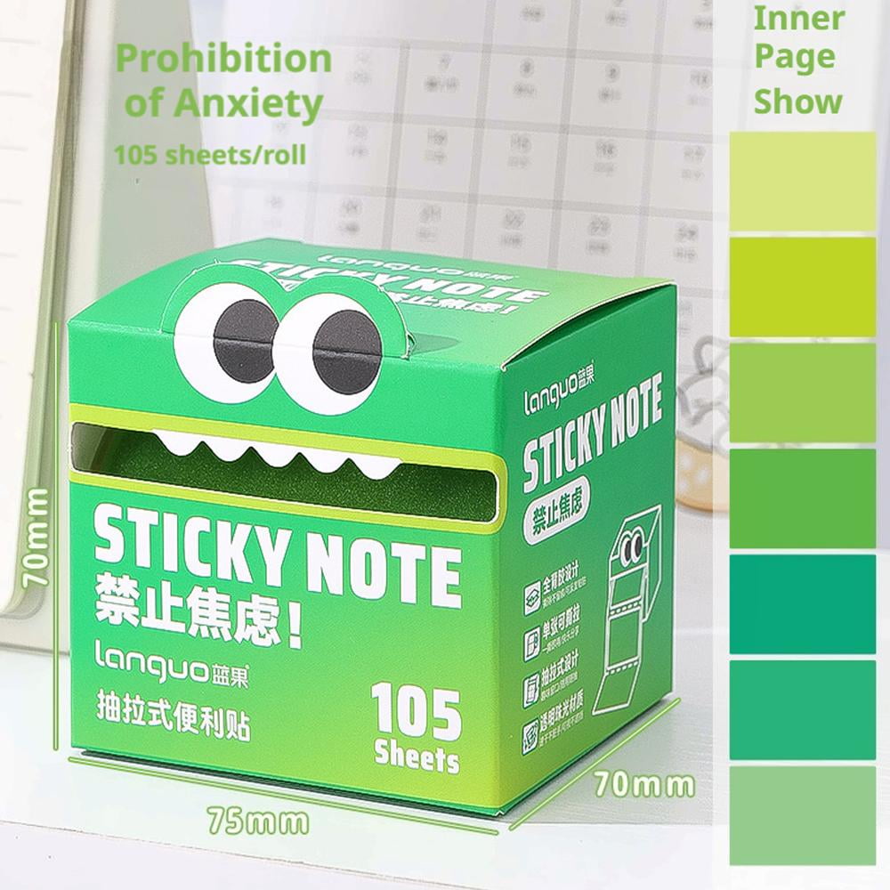 Pull Out Note Paper Pearlescent Sticky Notes Taking Calender Reminder ...