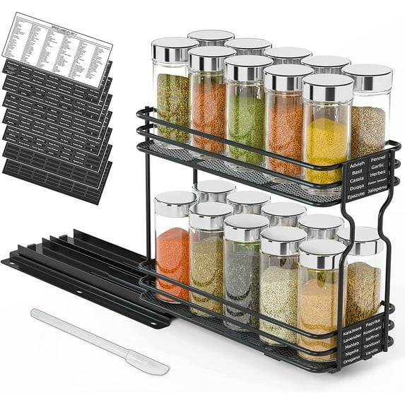 Pull Out Organizer for Cabinet Heavy Duty Slide Out Seasoning Kitchen ...
