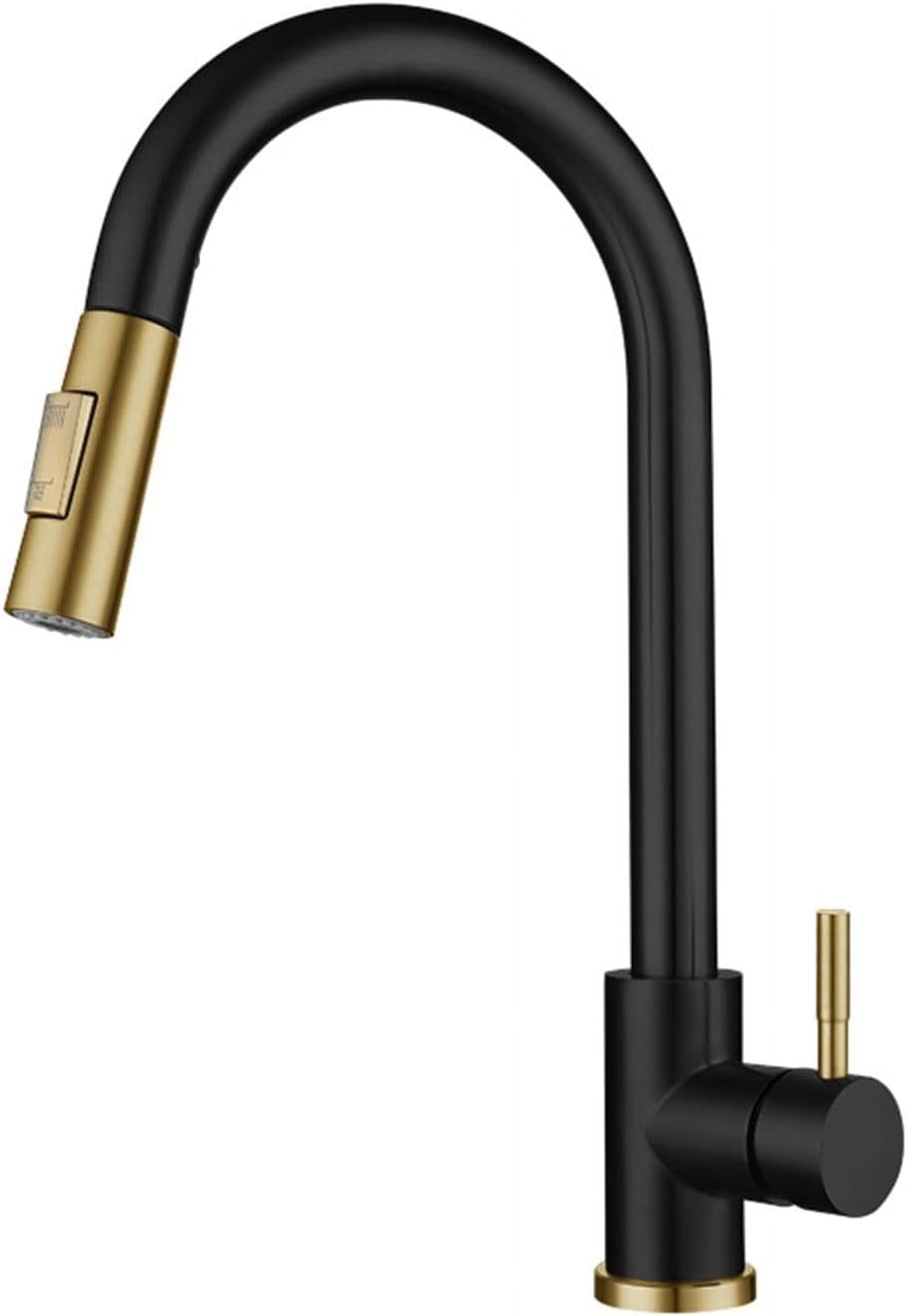 Pull Out Sensor Gold Kitchen Faucet Sensitive Touch Control Faucet ...