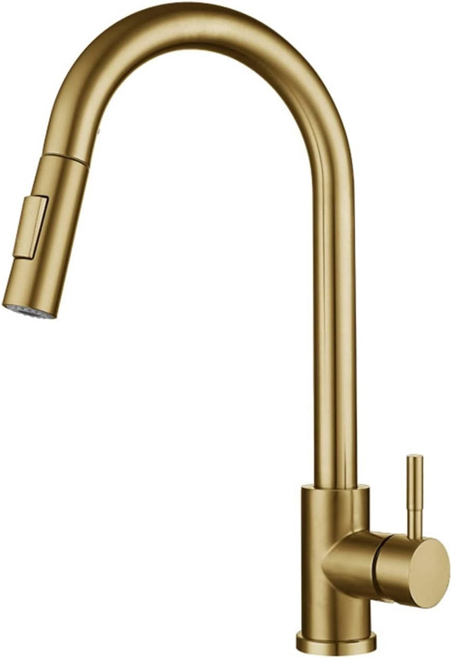 Pull Out Sensor Gold Kitchen Faucet Sensitive Touch Control Faucet ...