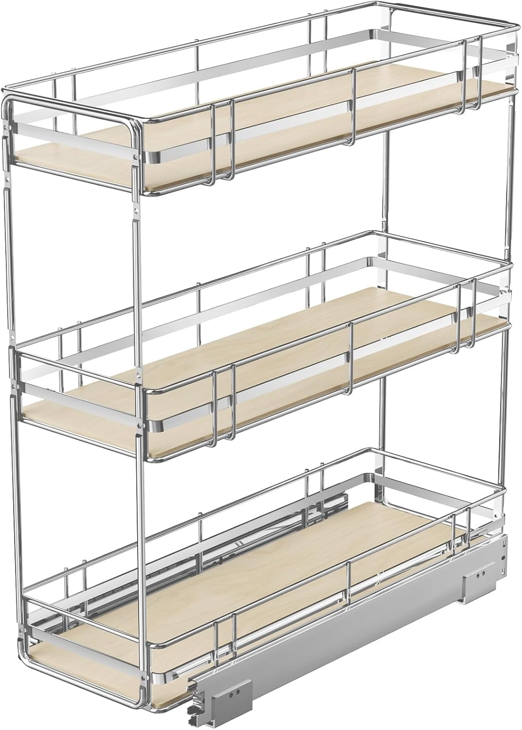 Pull Out Spice Rack Cabinet Organizer 8" W x 20½" D, 3 Tier Heavy Duty ...