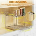 Pull Out Spice Rack Organizer for Inside Cabinet - Walmart.com