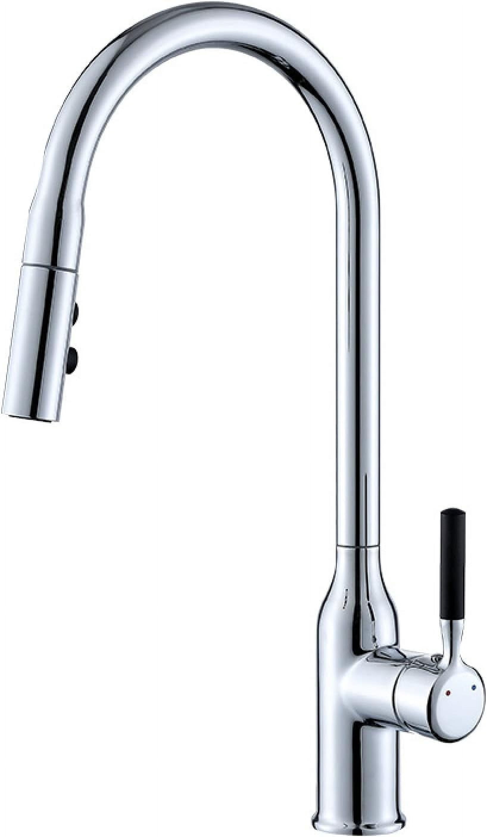 Pull-Out Sprayer Kitchen Faucets,360 Degree Swivel Spout Water Faucet ...