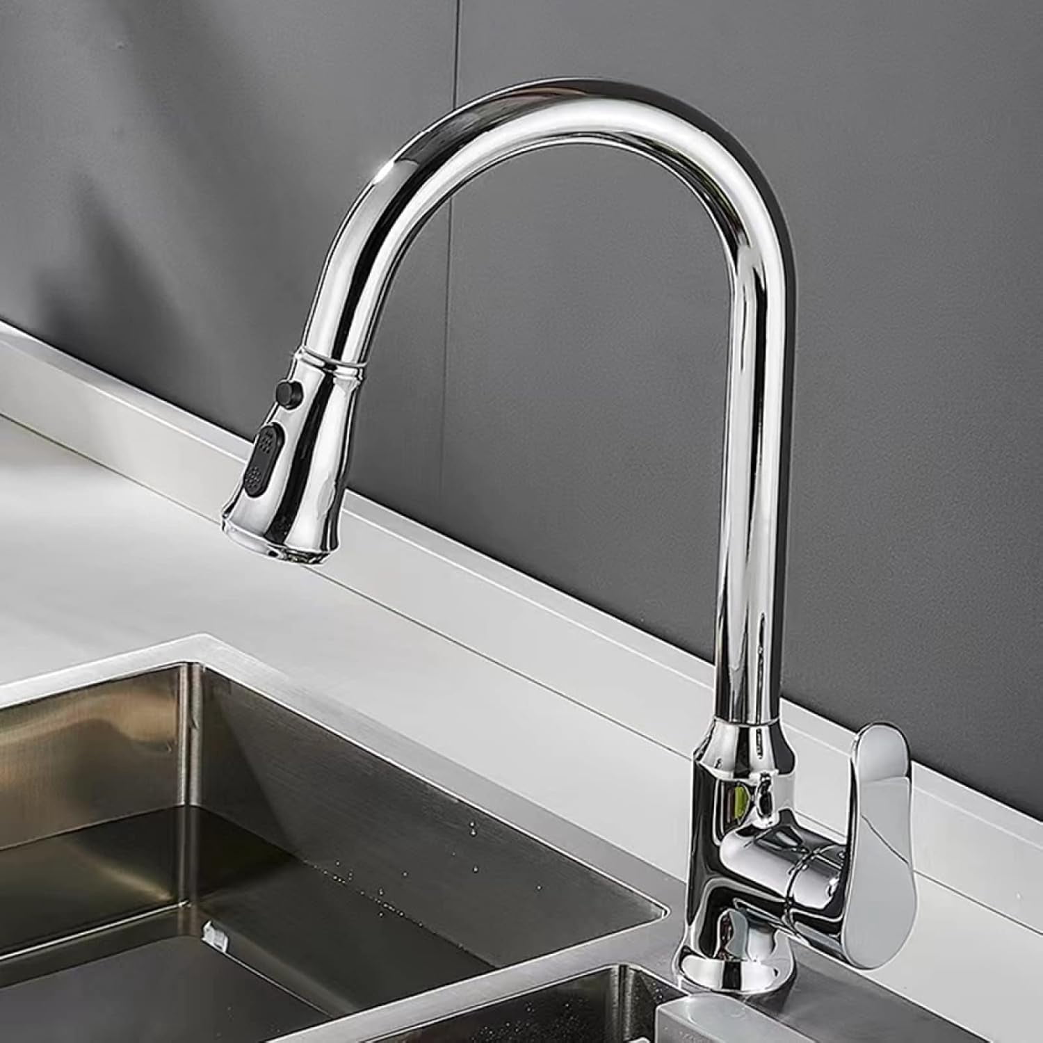 Pull-Out Sprayer Kitchen Faucets,Kitchen Sink Faucet 2 Types of Water ...
