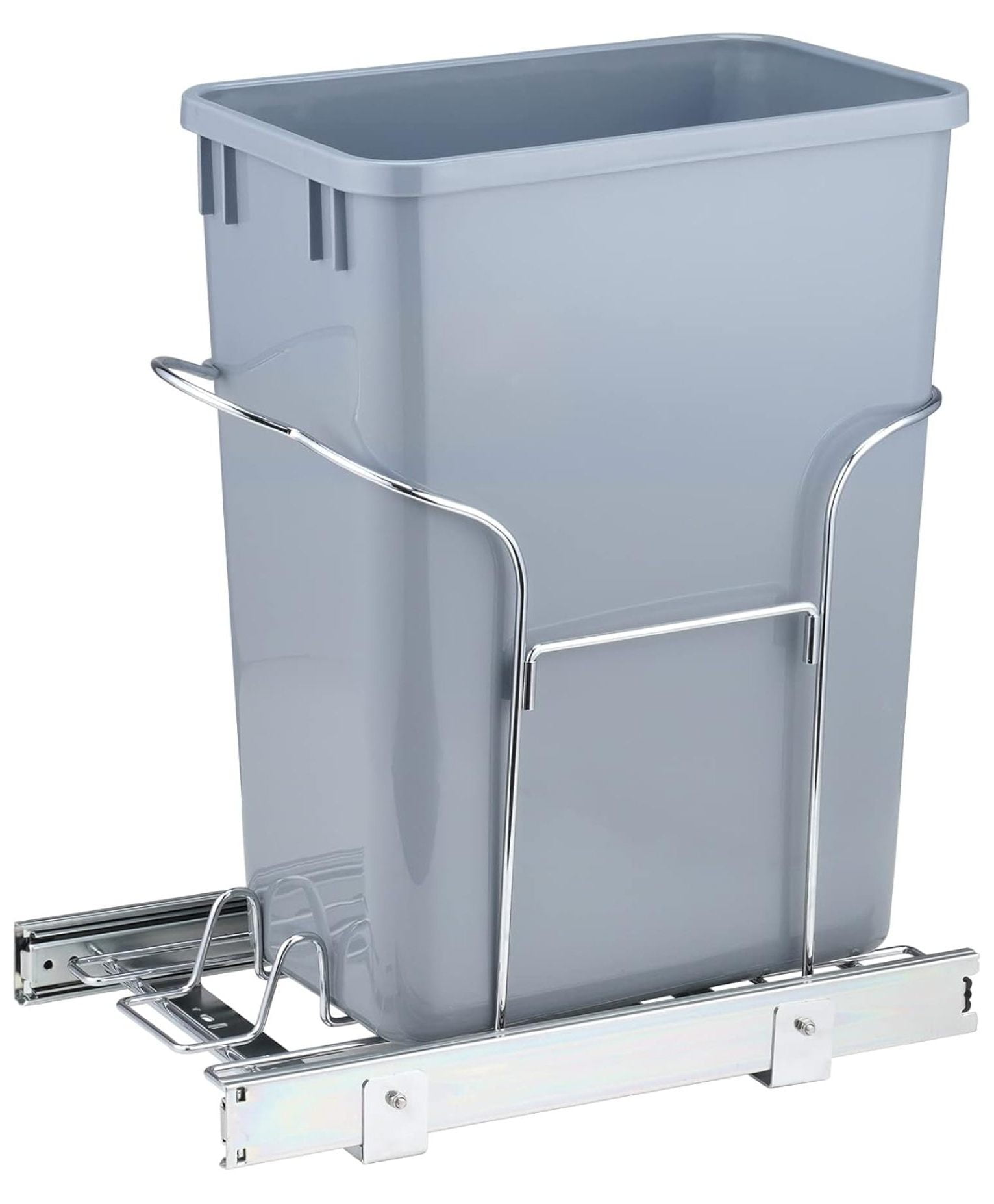 Pull-Out Trash Can, 29L Single Bin, Under Mount Kitchen Waste Container ...