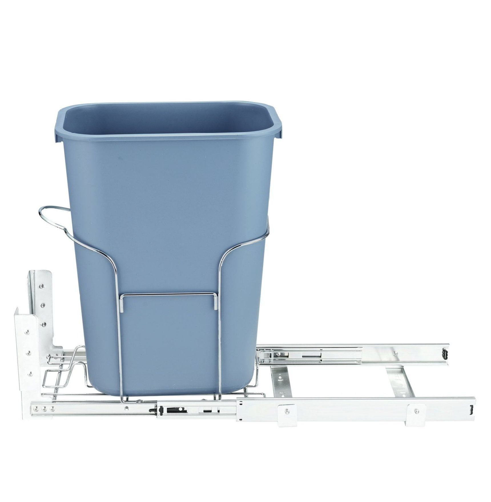 Pull-Out Trash Can, 35L Single Bin, Under Mount Kitchen Waste Container ...