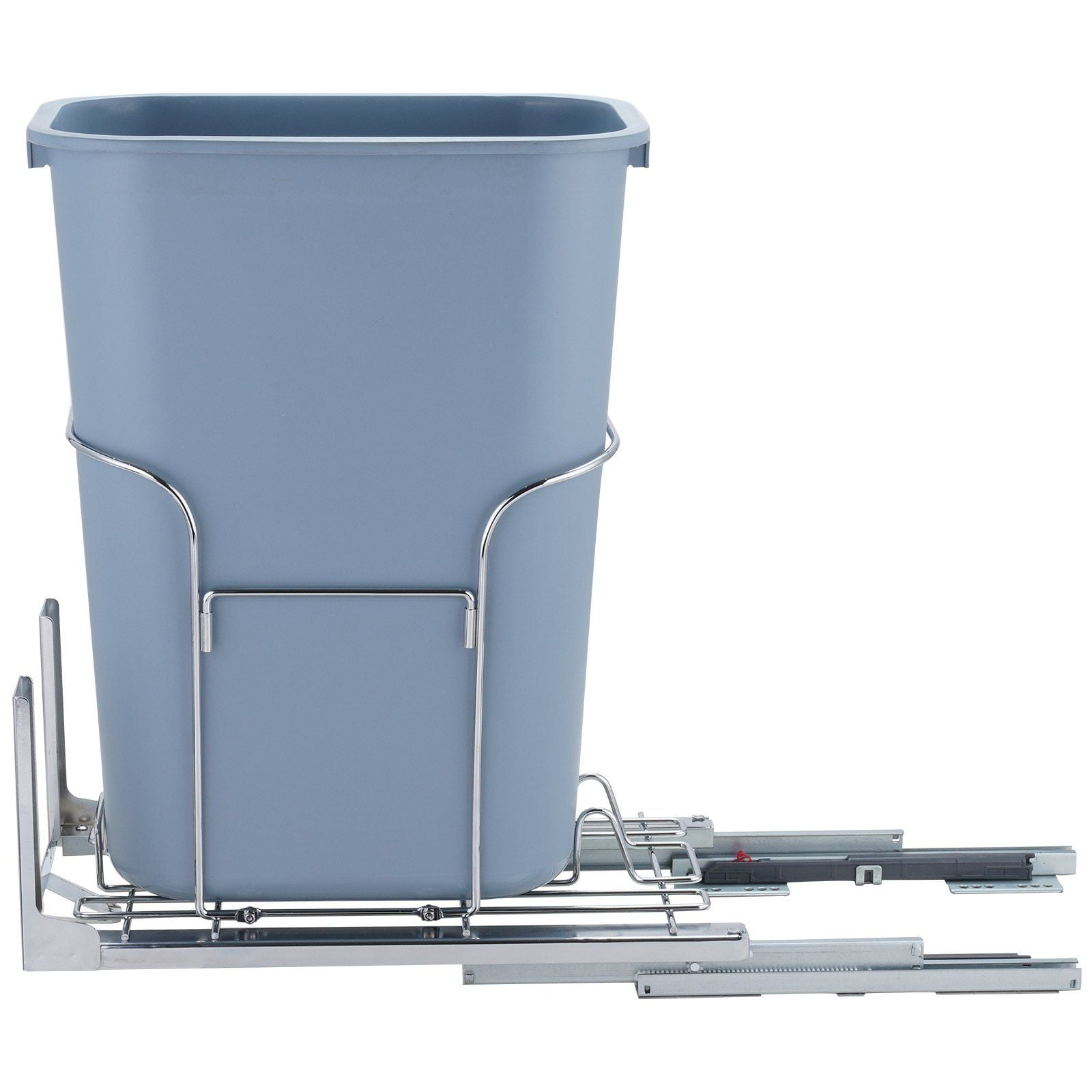 Pull-Out Trash Can, 35L Single Bin, Under Mount Kitchen Waste Container ...