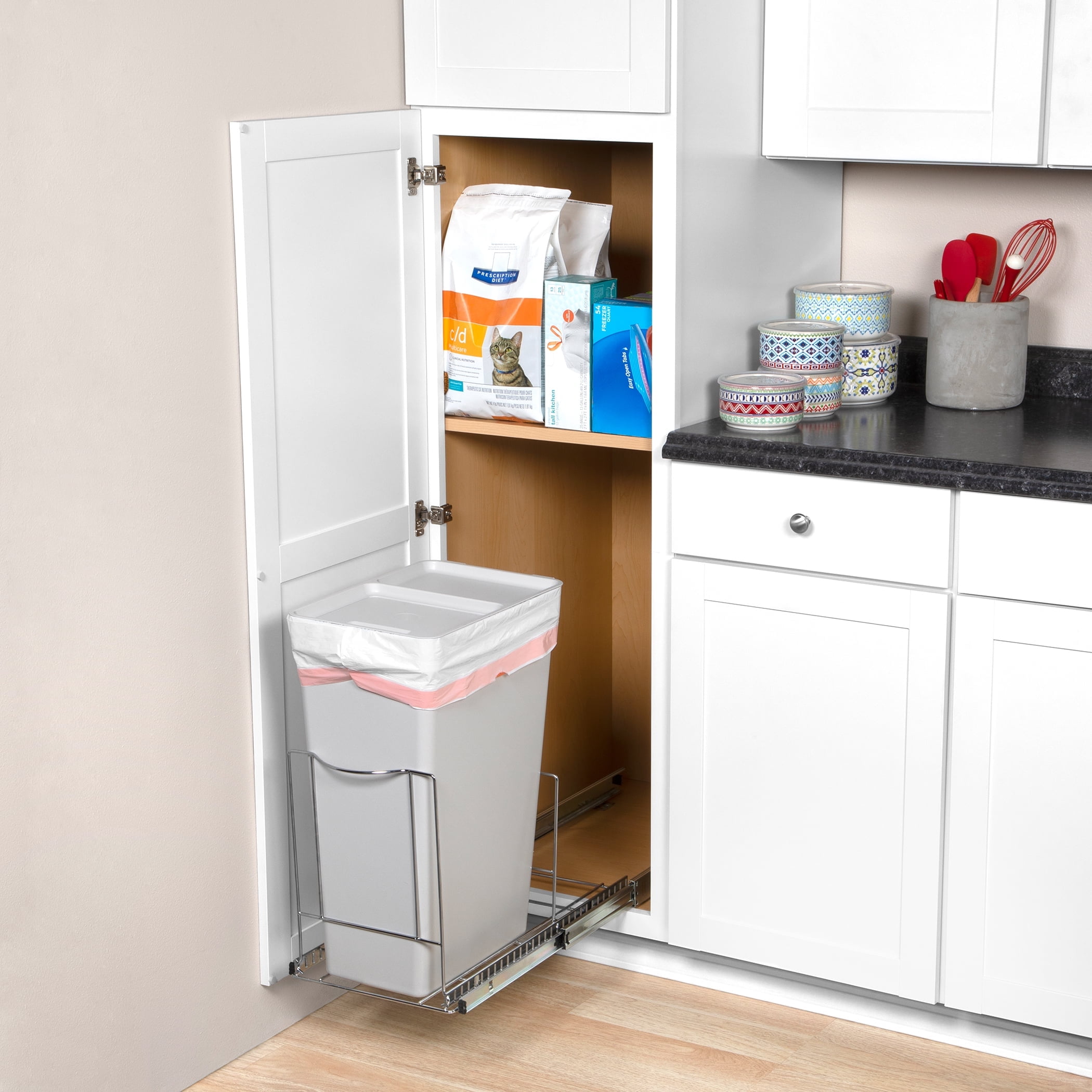 "Free Shipping! Pezgo Pull Out Trash Can Under Cabinet, Heavy Duty ...
