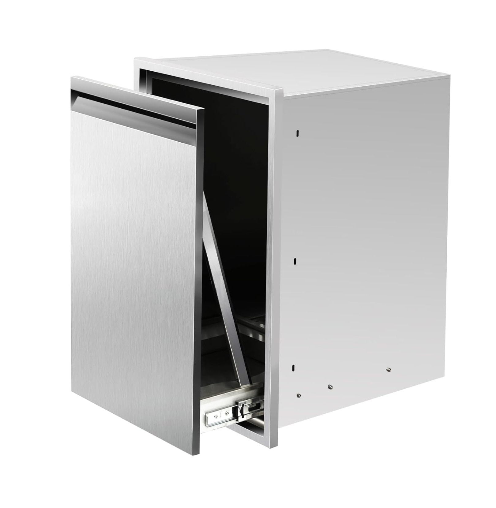 Pull Out Trash Drawer 14" Wx27''Hx20 D Built-in Single Trash Drawer ...