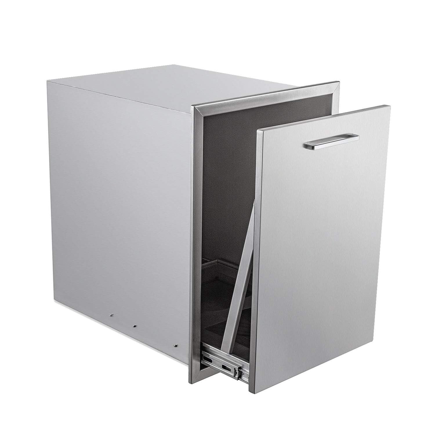 Pull-Out Trash Drawer Stainless Steel Outdoor Kitchen Trash Drawer ...