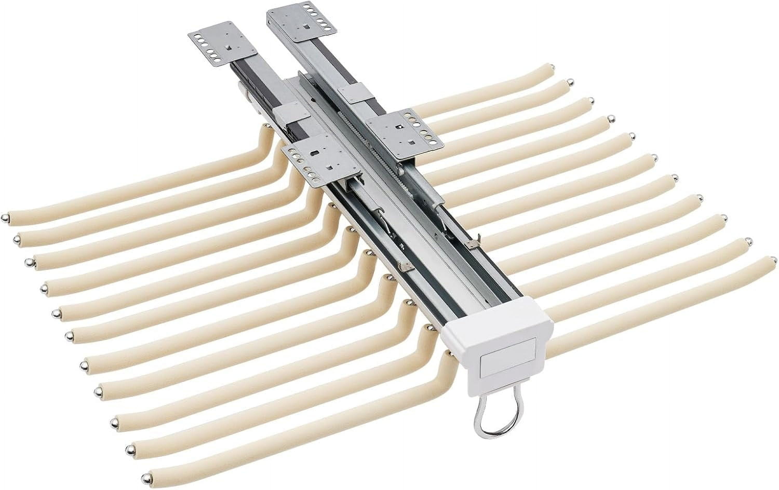 Pull Out Trousers Rack, 22 Arms Steel Large Capacity Sliding Pants ...