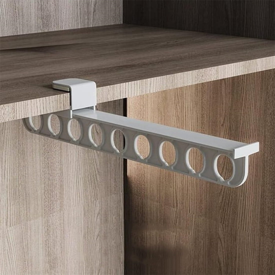 Pull-Out Type Retractable Clothes Rack, Closet Rod Extender, Closet ...