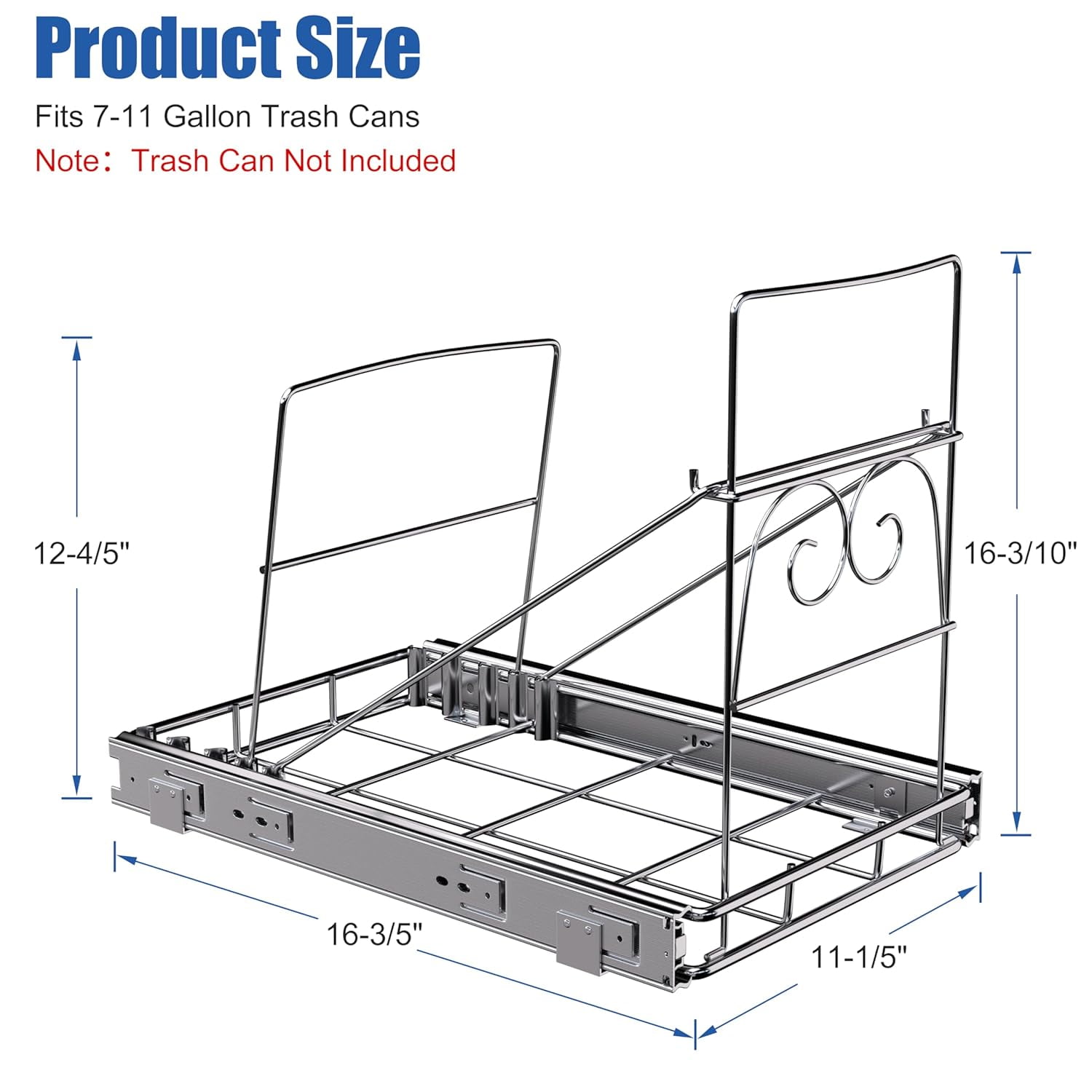 Pull Out Under Cabinet, Adjustable Cabinet Pull Out Kit Under Sink ...