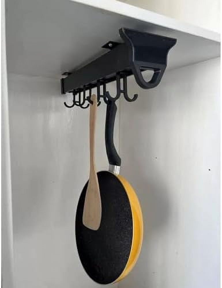 Pull Out Pot Rack -Expandable Pan Organizer for Cabinet, Alloy Pot Lid ...