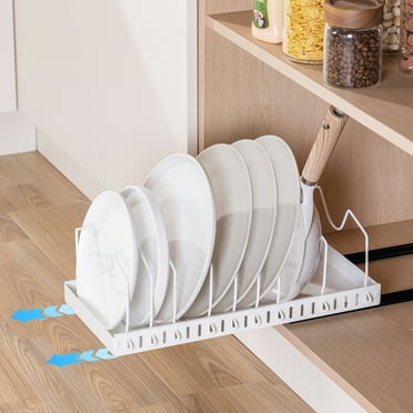 Werseon Pot Organizer Rack 8 Tiers Pots and Pans Organizer, Pot Lid ...