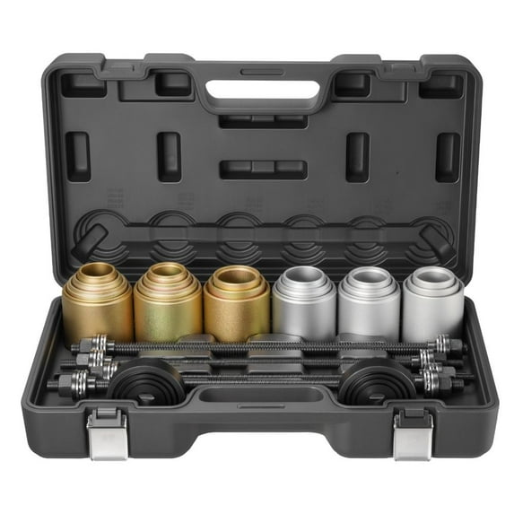 Pull and Press Sleeve Kit, 26 PCS, Steel Bush Removal Insertion Sleeve ...