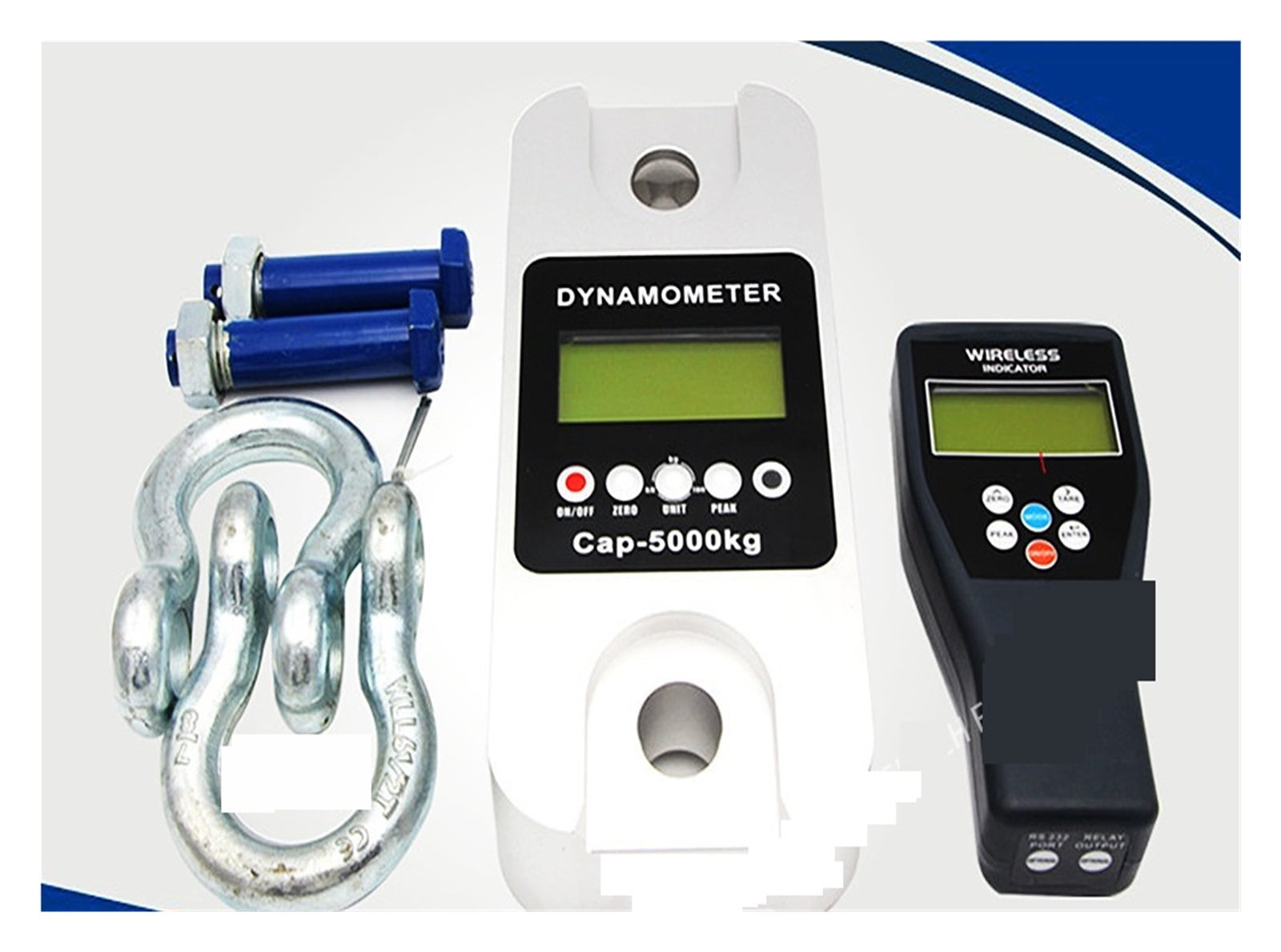 Pull Pressure Gauge, 1T 3T 5T Digital Wireless Dynamometer Remote ...