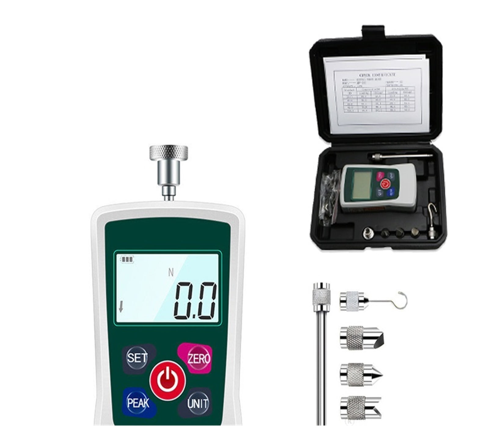 Pull Pressure Gauge, 5-500N Digital Push Pull Force Gauge Portable ...