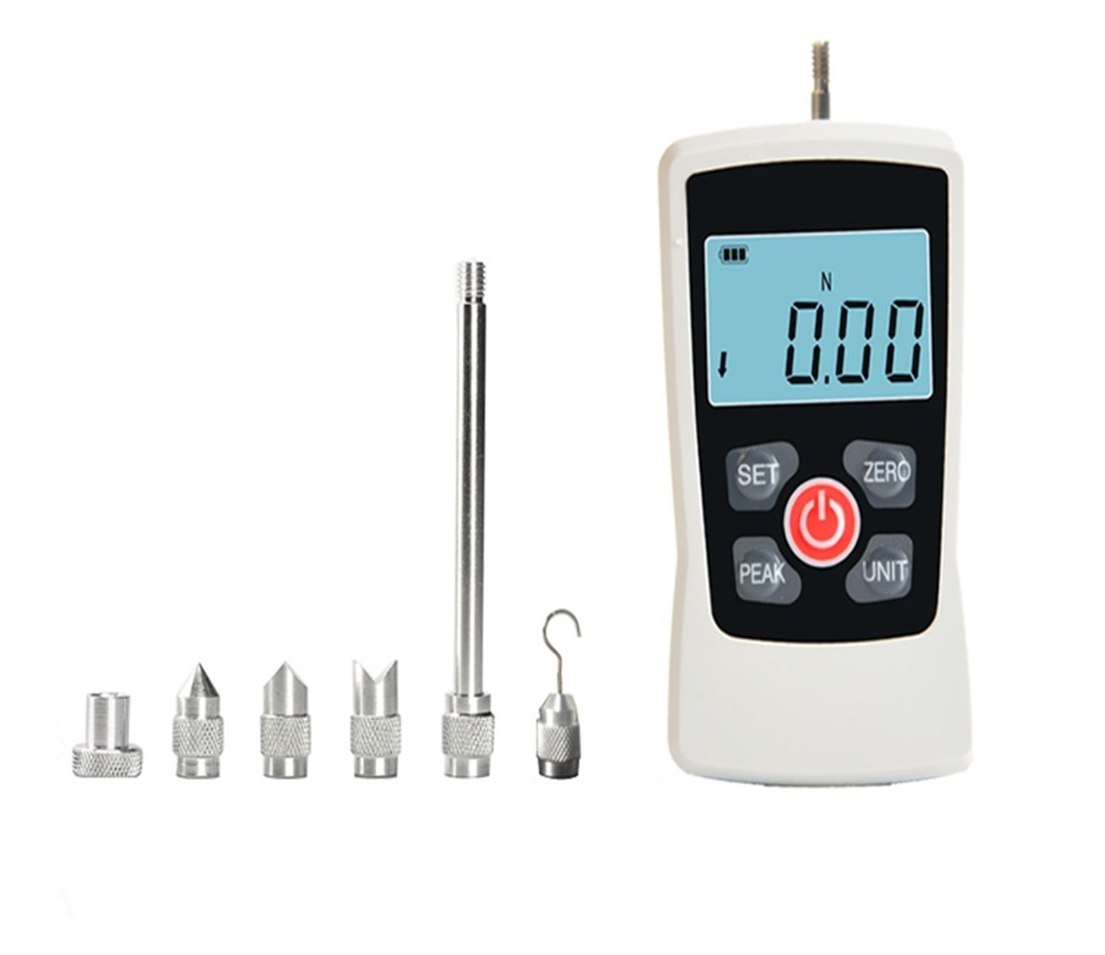 Pull Pressure Gauge, AMF N.M KG LB OZ Four Units Digital Force Gauge ...