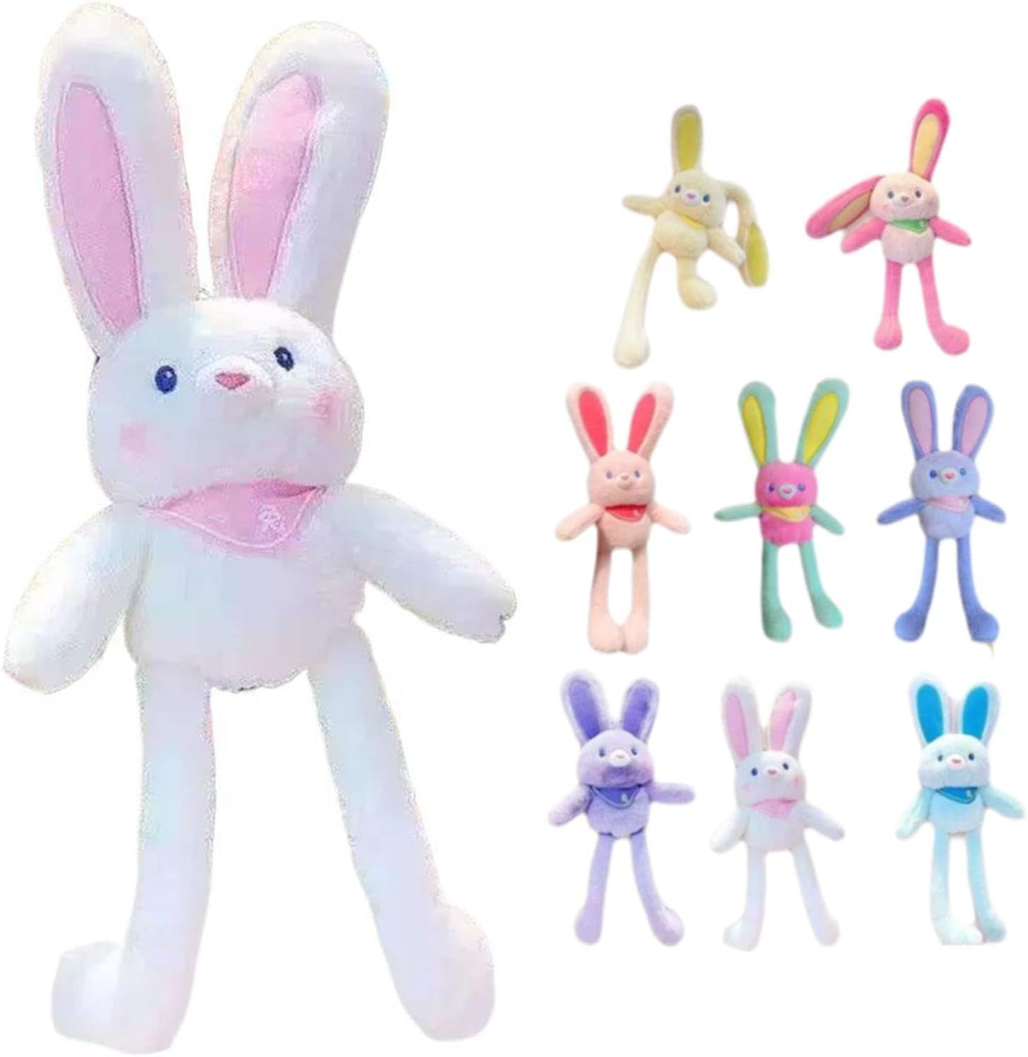 Pull Up Rabbit Plush Toys - Interactive Stretchy Design, Pull Up Rabbit ...