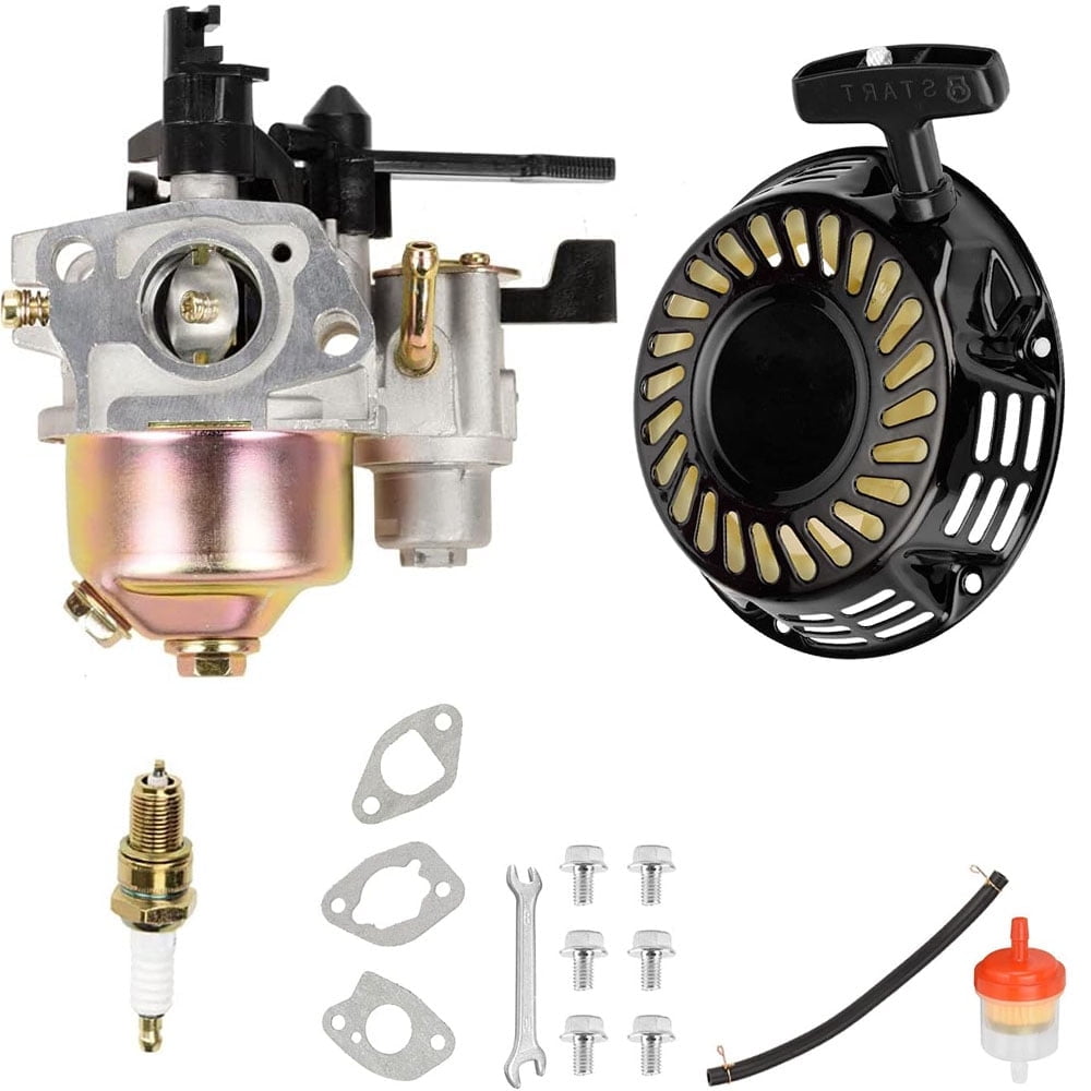 Pull Recoil Starter Carburetor Carb Compatible With Predator 212 CC 196 ...