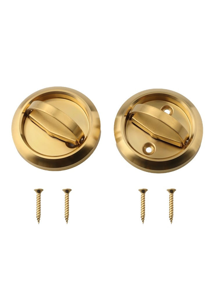 Pull Ring Lock 304 Sliding Door Lock Stainless Steel Handle Gold ...