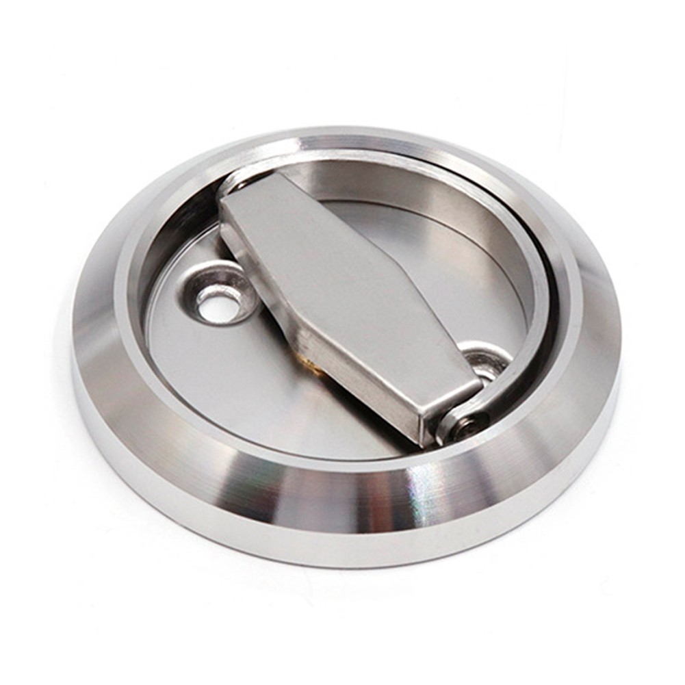 Pull Ring Lock 304 Sliding Door Lock Stainless Steel Handle Silver ...