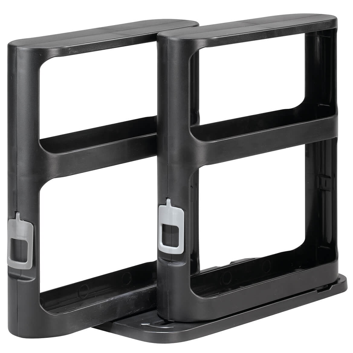 Pull and Rotate Storage Rack, 2-Level Cabinet, Labels Included, Durable ...