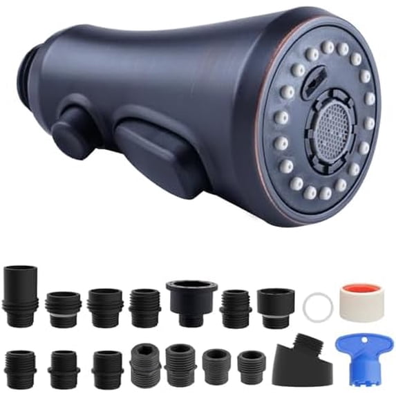 Pull Down Spray Head, NSF/ANSI/CAN 61 & CUPC Certified 3-Function Spray ...