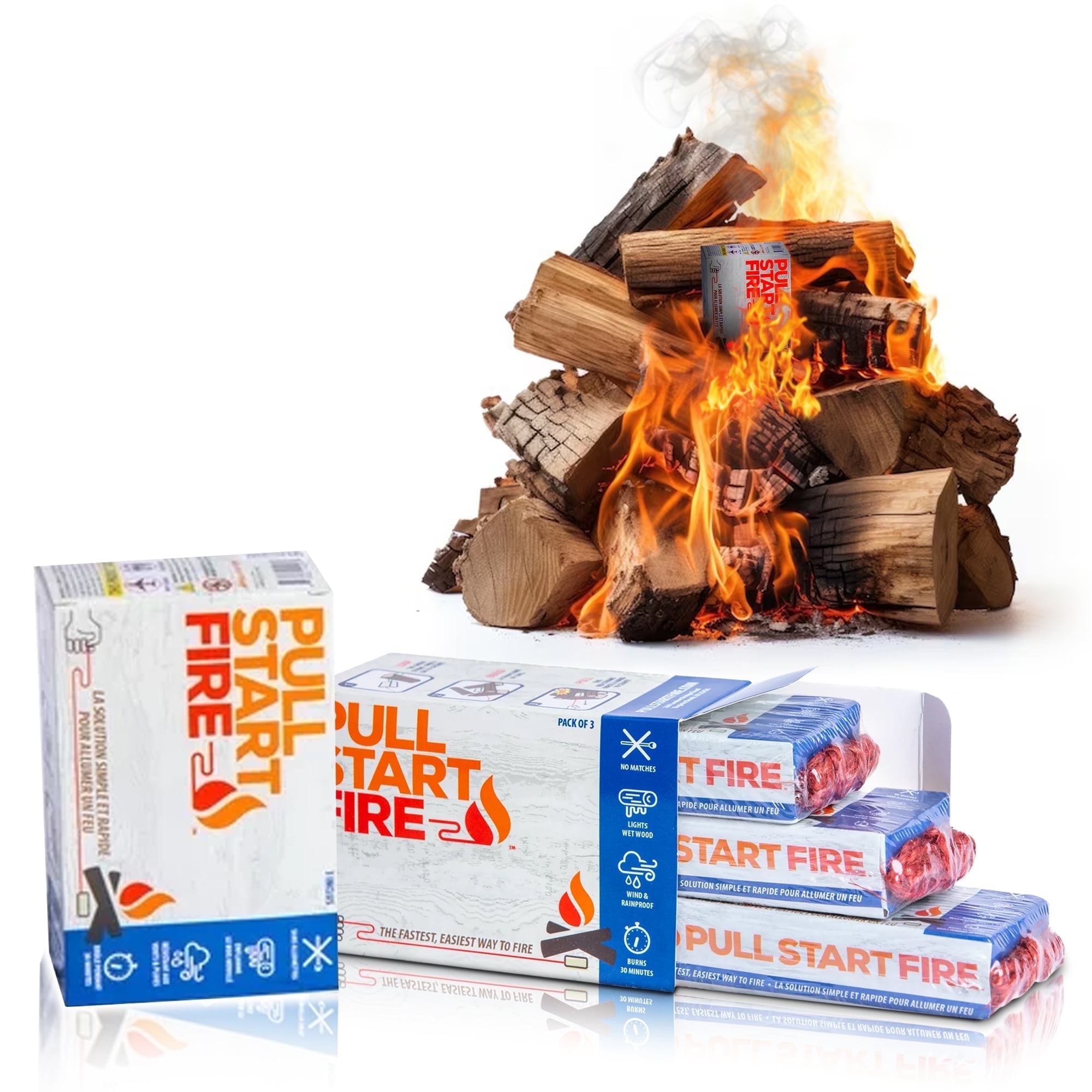 Pull Start Fire Starter Kit for Hiking & Outdoor, Waterproof, Ideal for ...