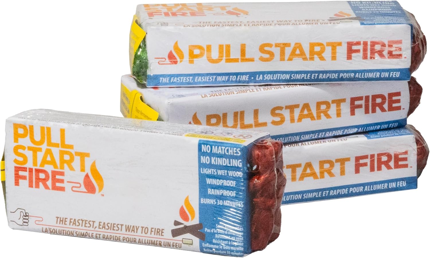 Pull Start Fire Pull String Firestarter | No Matches Required, Fire Starts in Seconds | for ...
