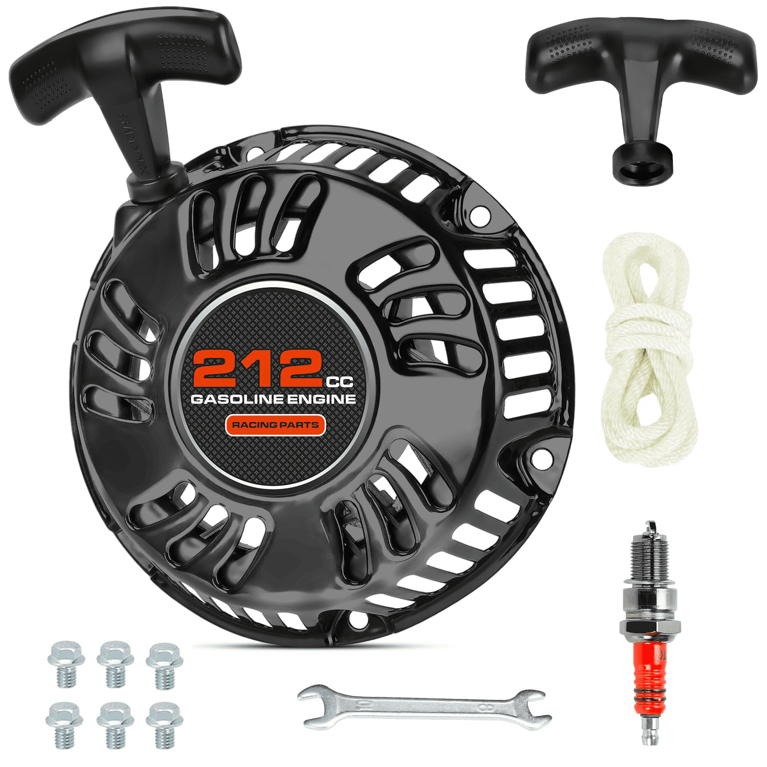 Pull Start Recoil Starter Assembly Compatible with Predator 212cc 196cc ...