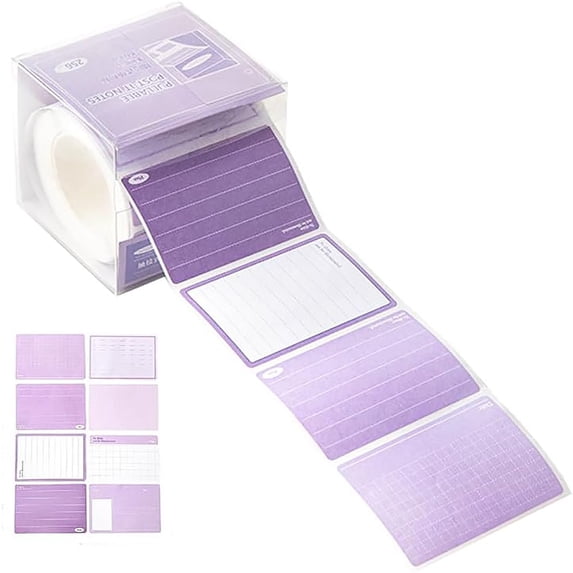 Pull Out Sticky Notes, Full Adhesive Memo Paper Roll with Dispenser Box ...