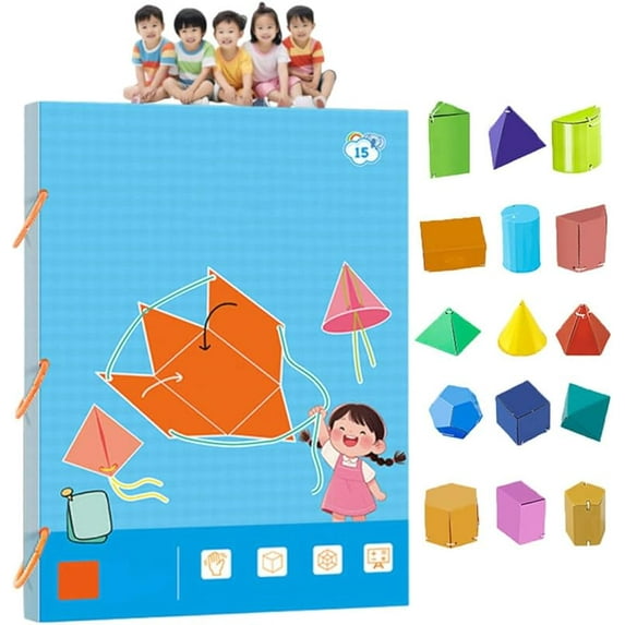 Pull String 3D Geometry Learning Book,3D Geometry Learning Book with ...
