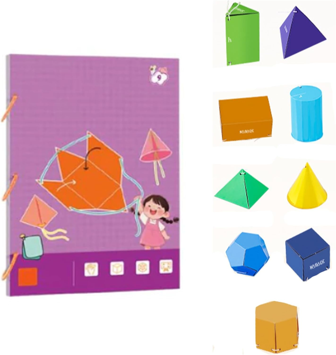 Pull String 3D Geometry Learning Book, Interactive Pull-String Geometry ...
