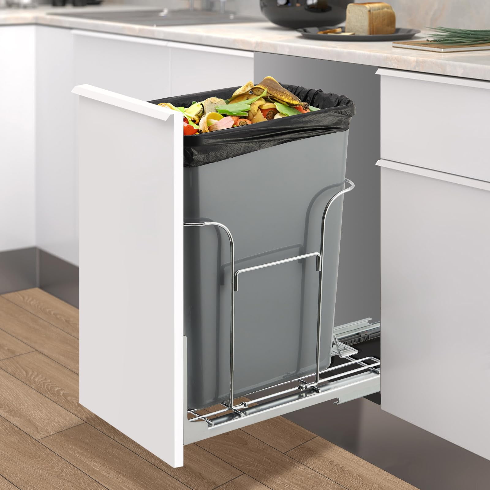 Under Sink Sliding Garbage Cans