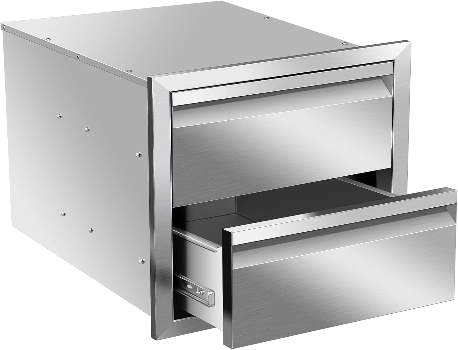 Pull Out Trash Drawer, Lower Sliding Rails Stainless Steel Roll Out ...