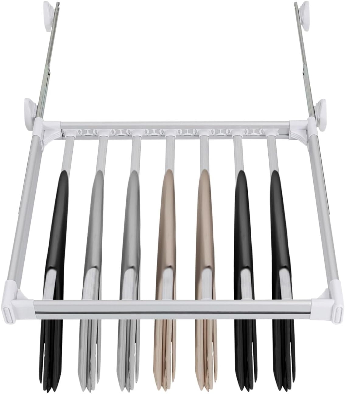 Pull Out Trousers Rack, Retractable Wardrobe Pants Rack, Closet Pants ...
