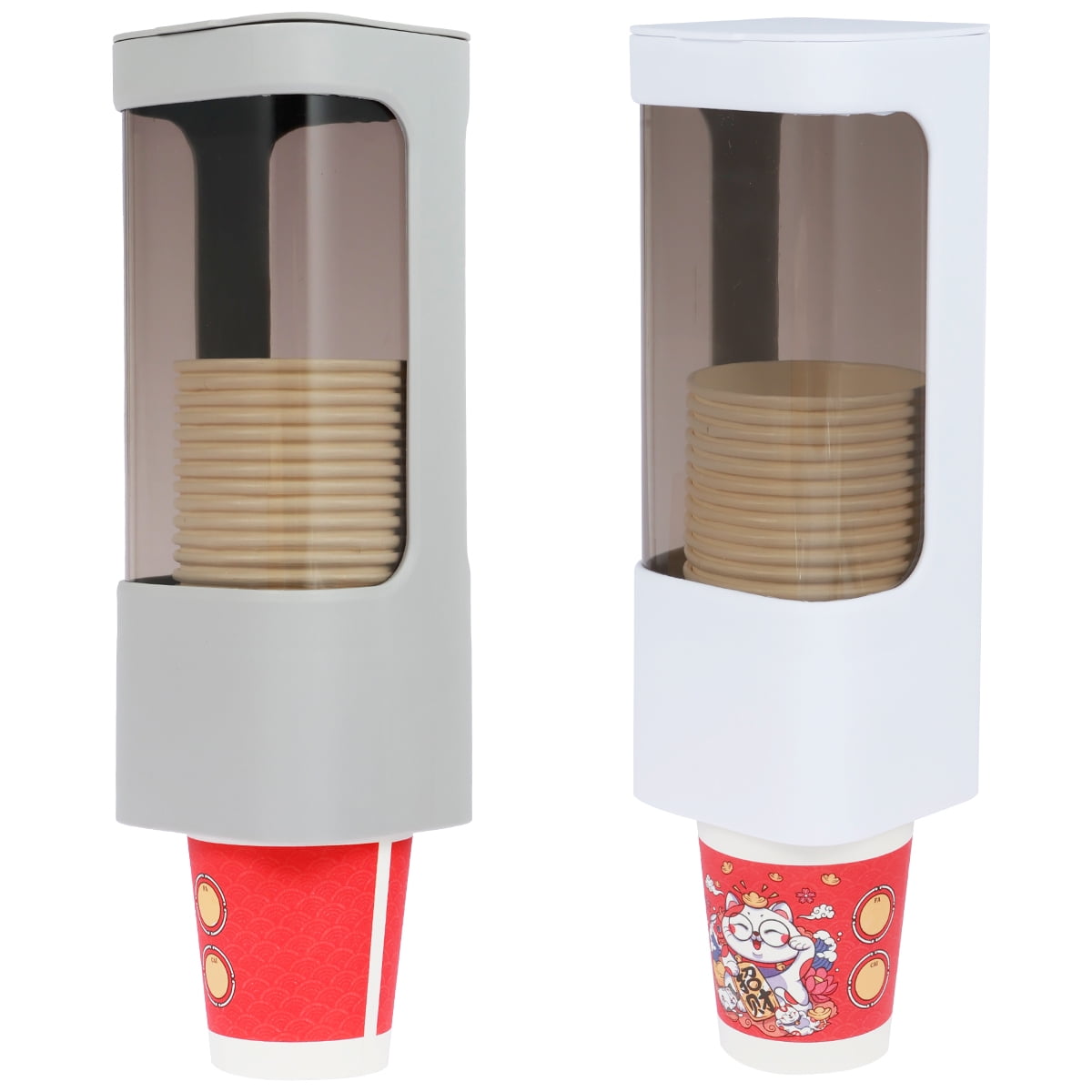 Pull Type Cup Dispenser 2 Pieces Bathroom Water Cup Holder Fits 3-5 oz ...