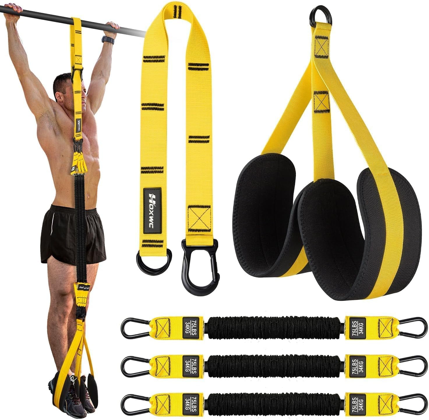 Pull Up Assistance Bands, Adjustable Heavy Duty Resistance Band for ...