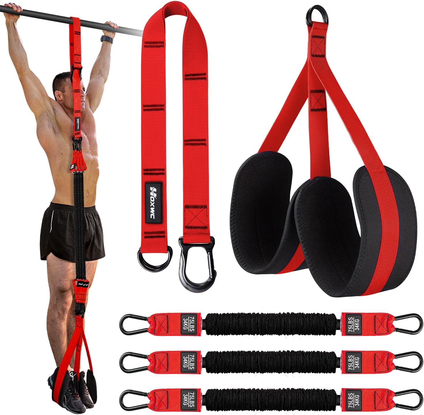 Pull Up Assistance Bands, Adjustable Heavy Duty Resistance Band for ...