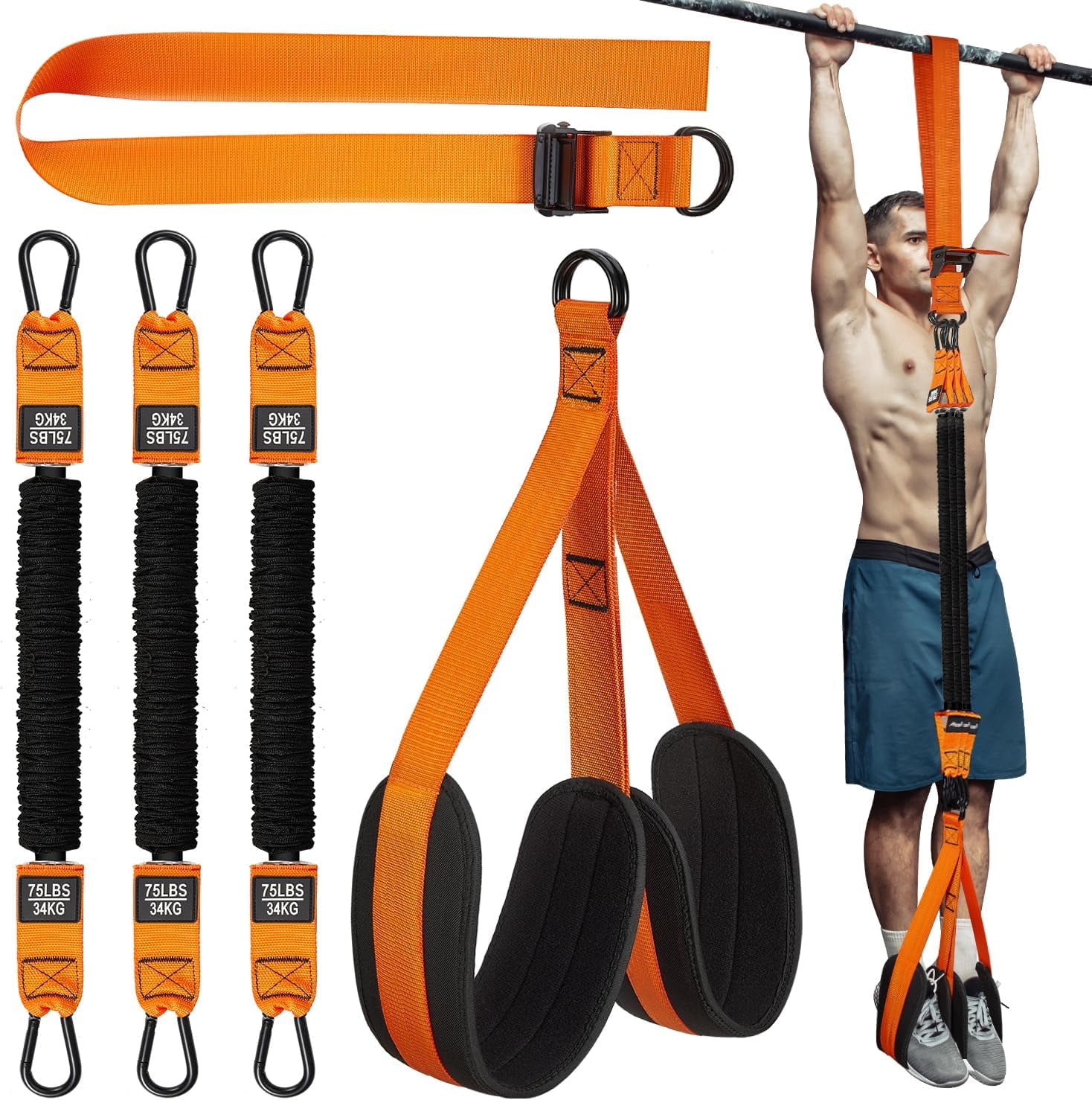 Pull Up Assistance Bands, Heavy Duty Resistance Band for Pull Up Bar ...