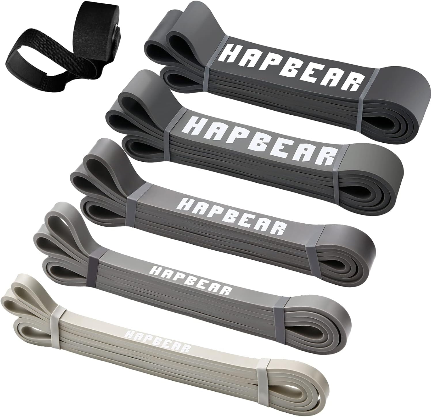 Pull Up Assistance Bands, Resistance Band Set of 5, Long Power Workout ...